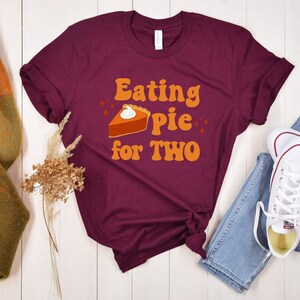 Eating for Two Thanksgiving Shirt,thanksgiving Pregnancy Shirt ...