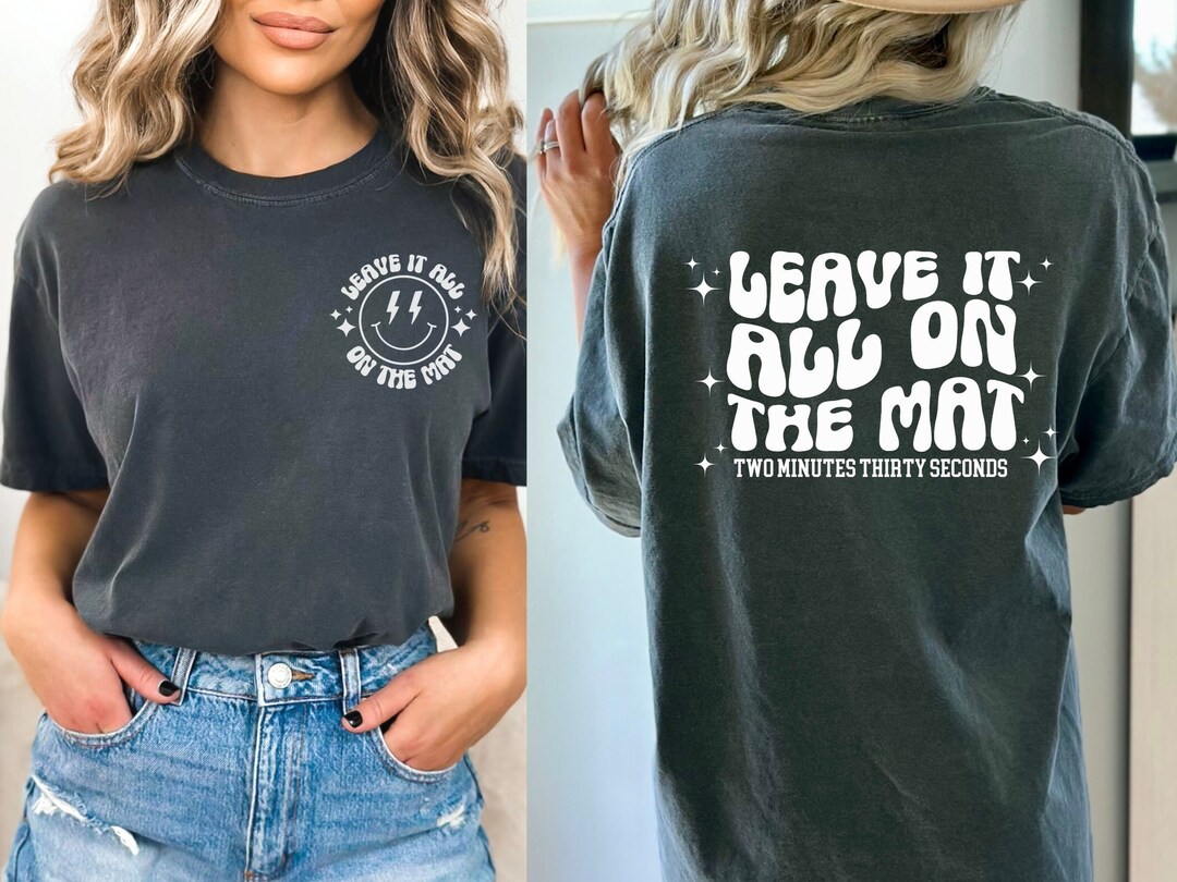 Leave It All on the Mat,cheer Coach Shirt,cheer Mom Shirt,cheer Comp ...