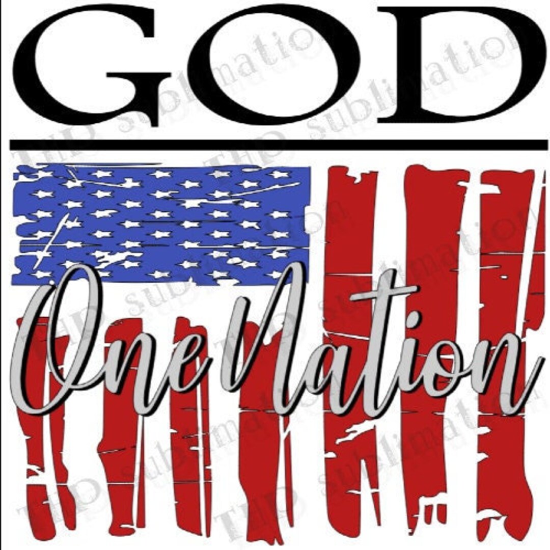 GOD (one Nation Under) Sublimation Download - Etsy