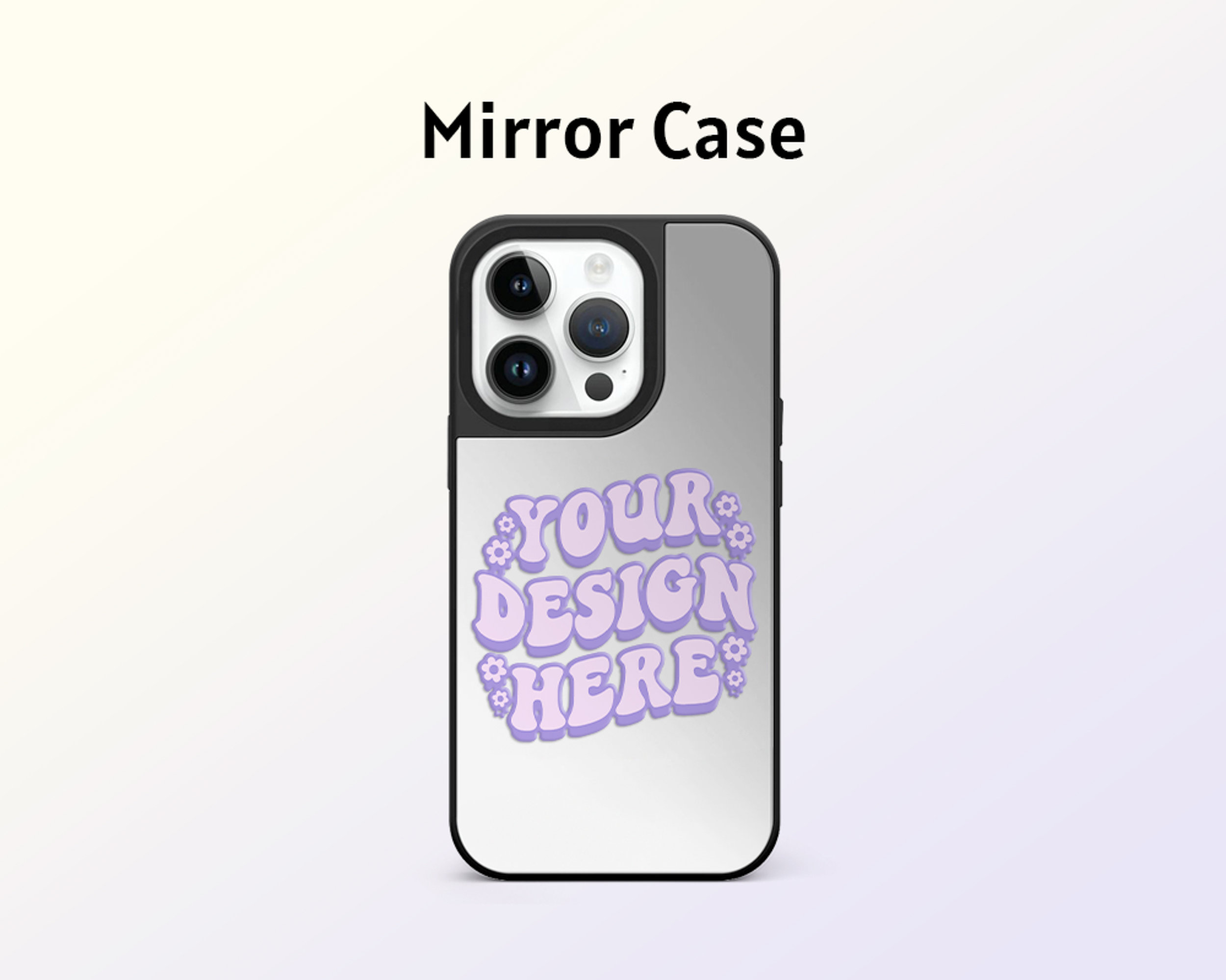 Custom Photo Mirror iPhone Case: Personalized Image - Etsy