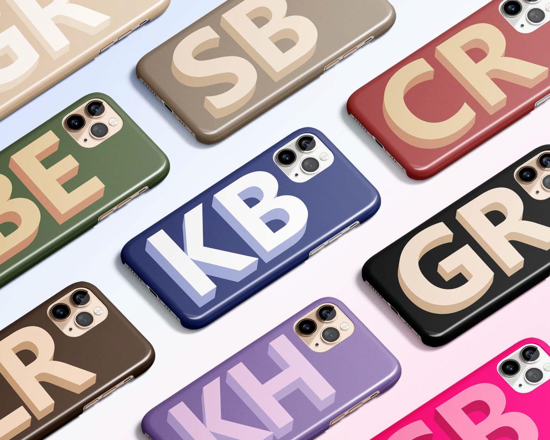 IPhone 16 Personalized Monogram iPhone Case, Custom iPhone 16 15 14 ...