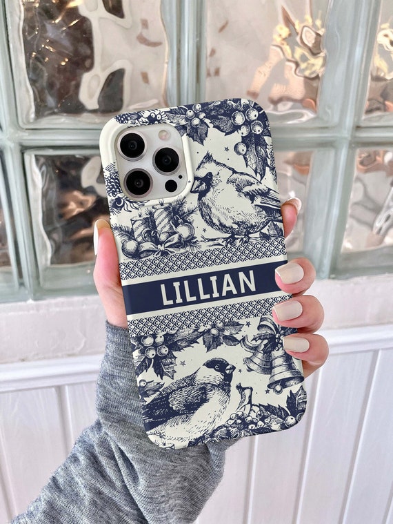 IPhone 16 Designer Toile Personalized Name iPhone Case Blue Toile iPhone 16 15 14 Plus Case iPhone 16 13 12 11 Pro Max Case Etsy