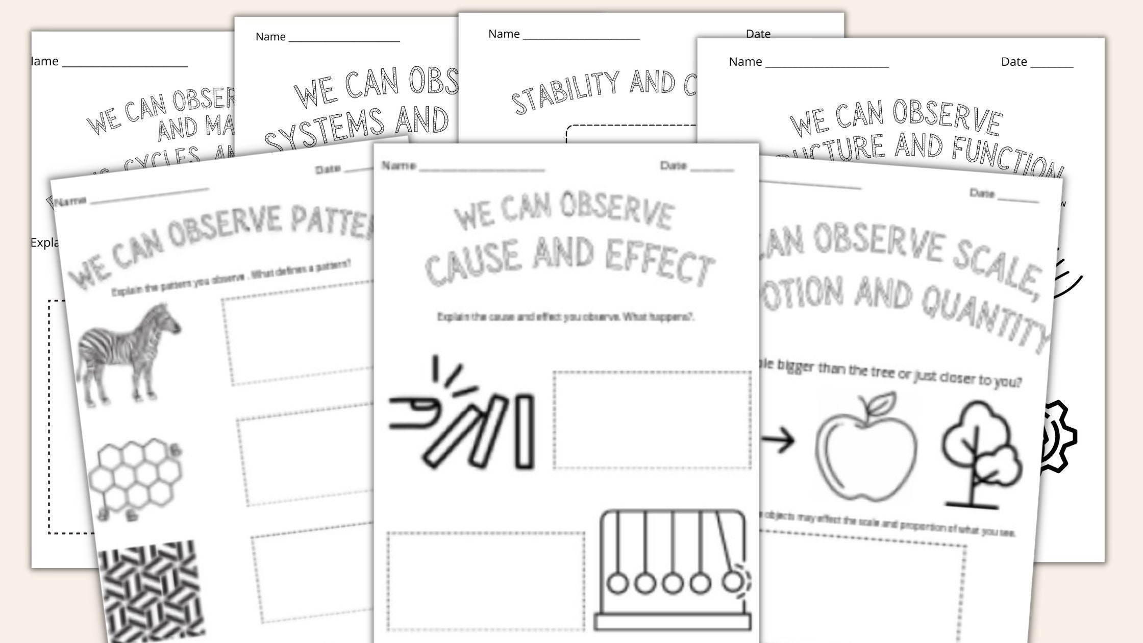 Digital Download, NGSS Crosscutting Concepts, Coloring Pages, Science ...