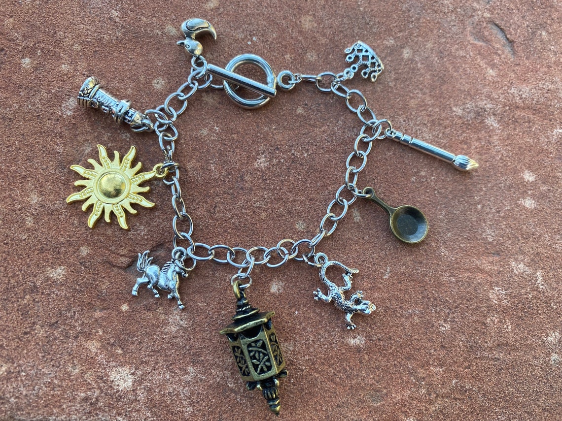 Rapunzel Charm Bracelet - Etsy