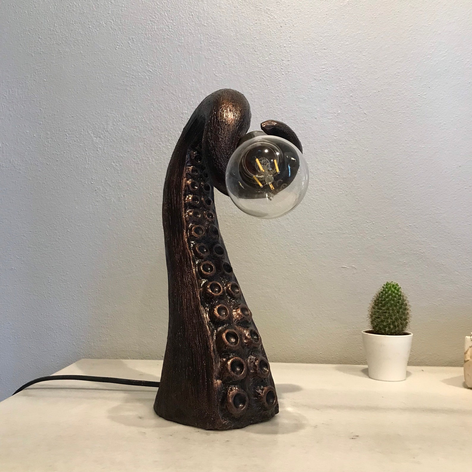 Octopus Statue Octopus Lamp Handmade Lamp Octopus - Etsy