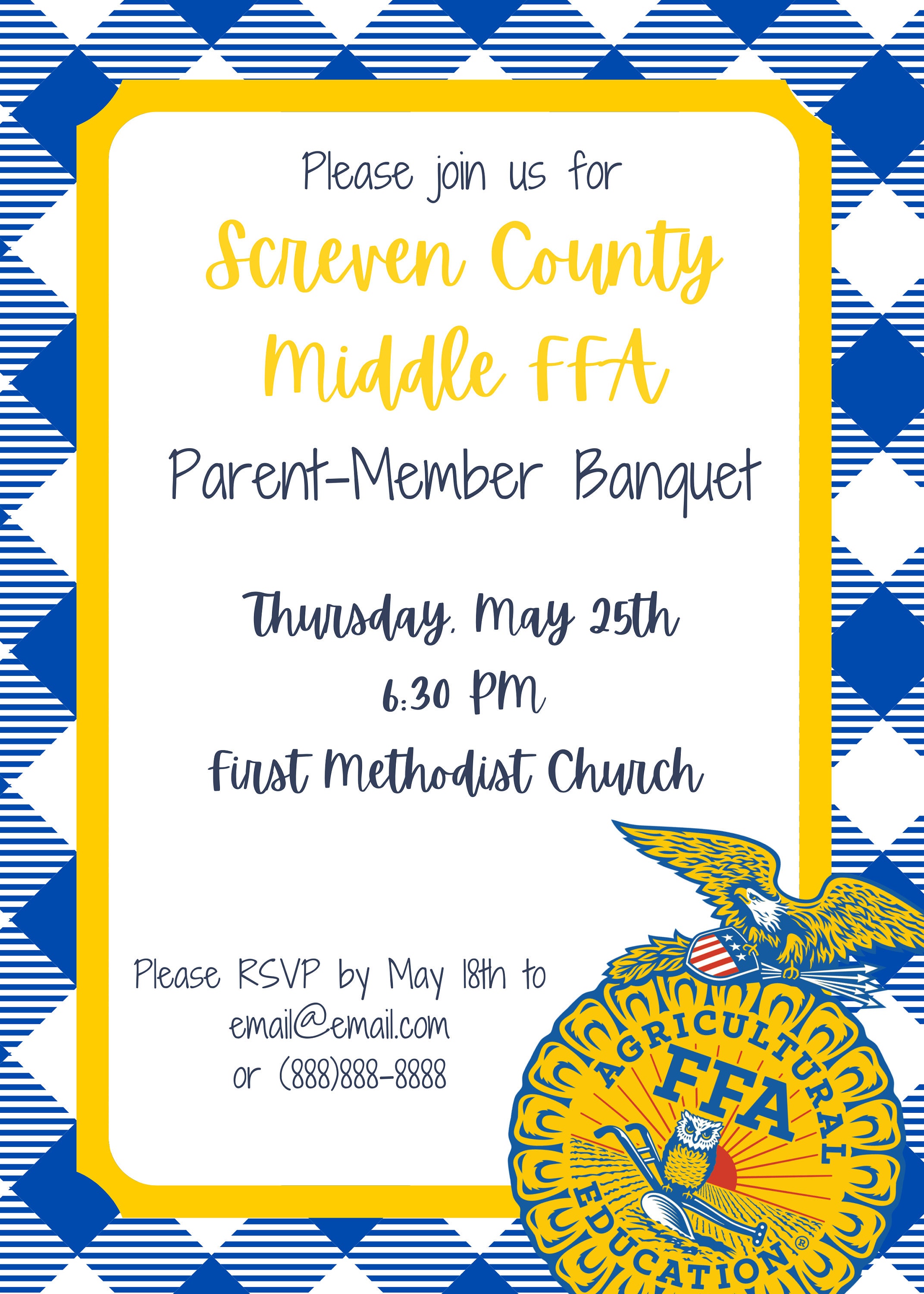 FFA Banquet Invitation - Etsy