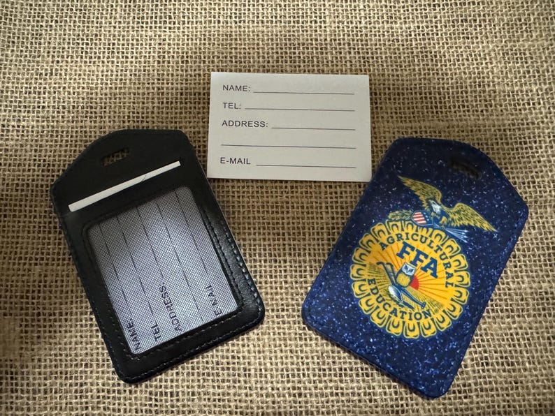 FFA Personalized Luggage Tag - Etsy