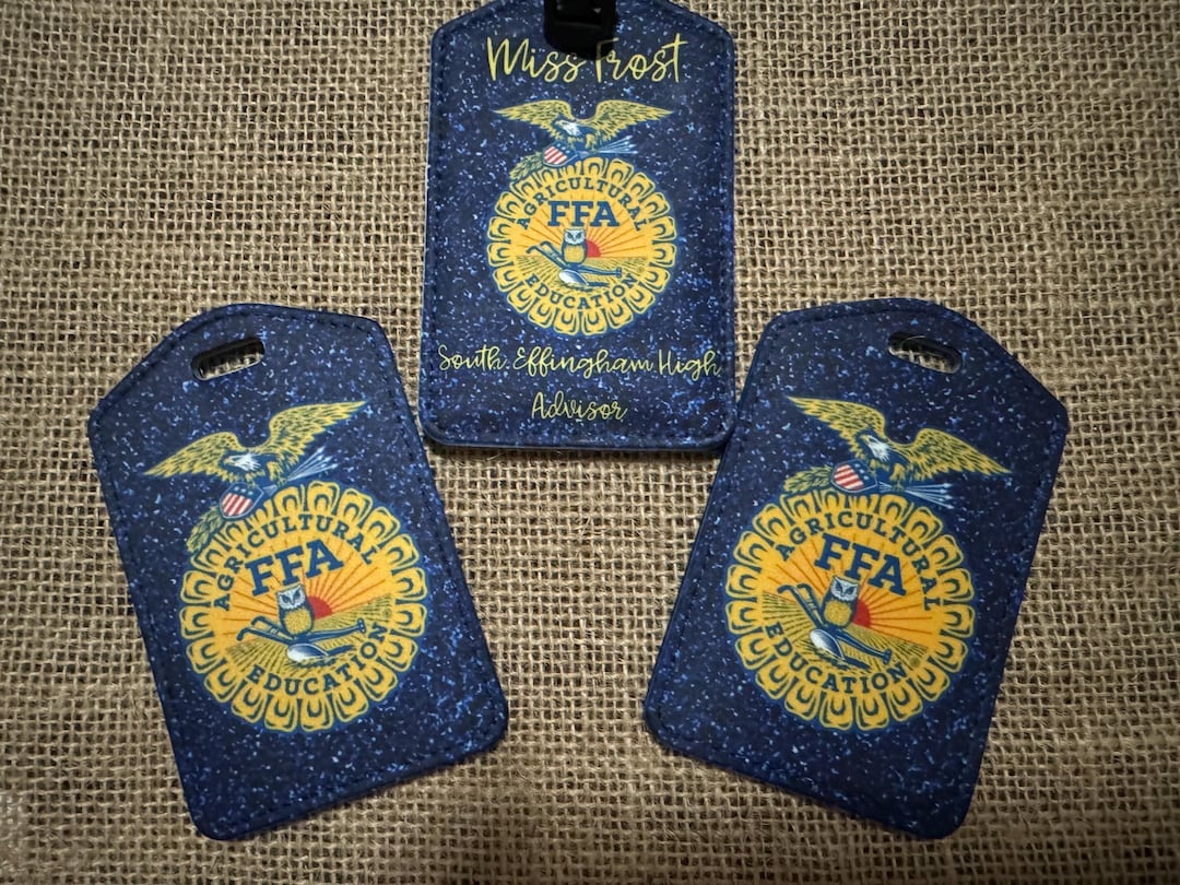 FFA Personalized Luggage Tag - Etsy