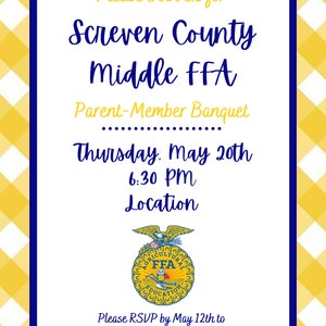 FFA Banquet Invitation - Etsy