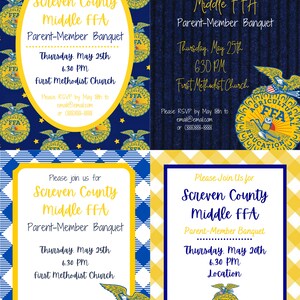 FFA Banquet Invitation - Etsy