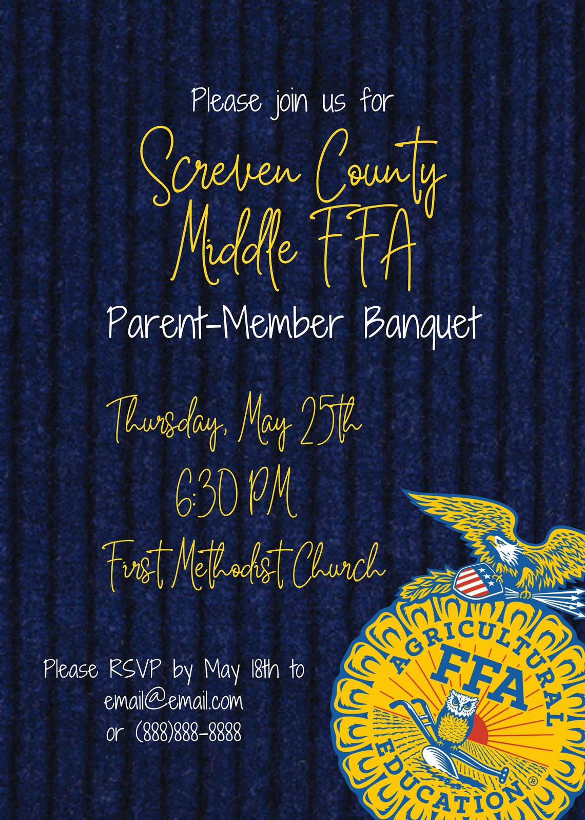 FFA Banquet Invitation - Etsy