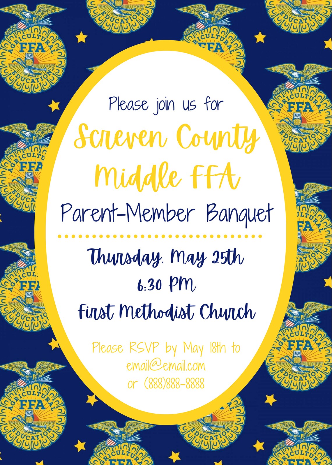 FFA Banquet Invitation - Etsy