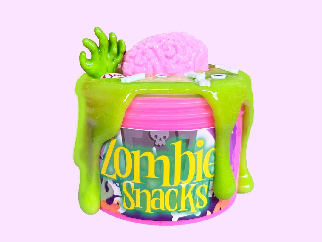 Zombie Snacks Halloween Slime - Etsy