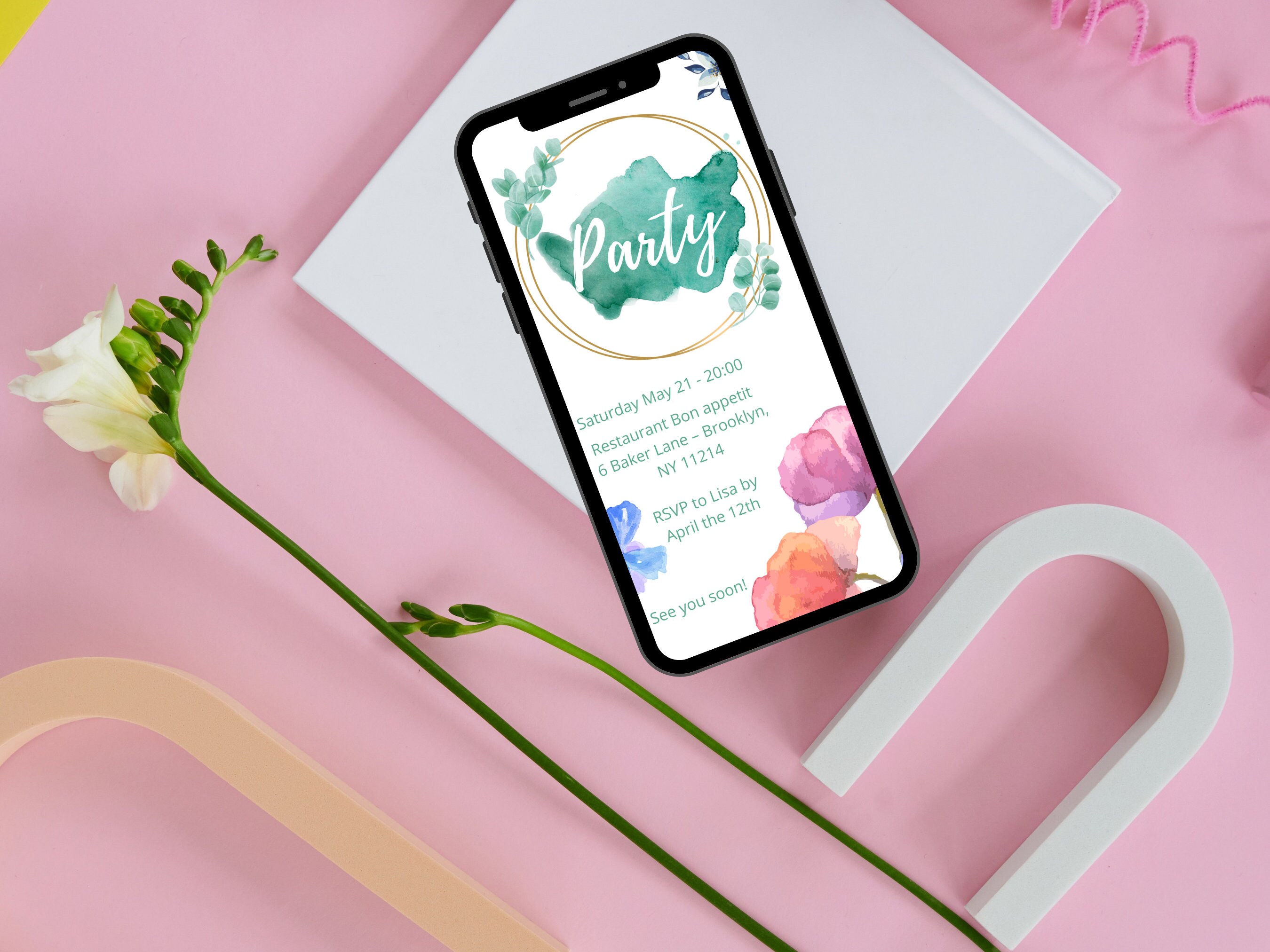 Digital Birthday Invitation Template - Etsy