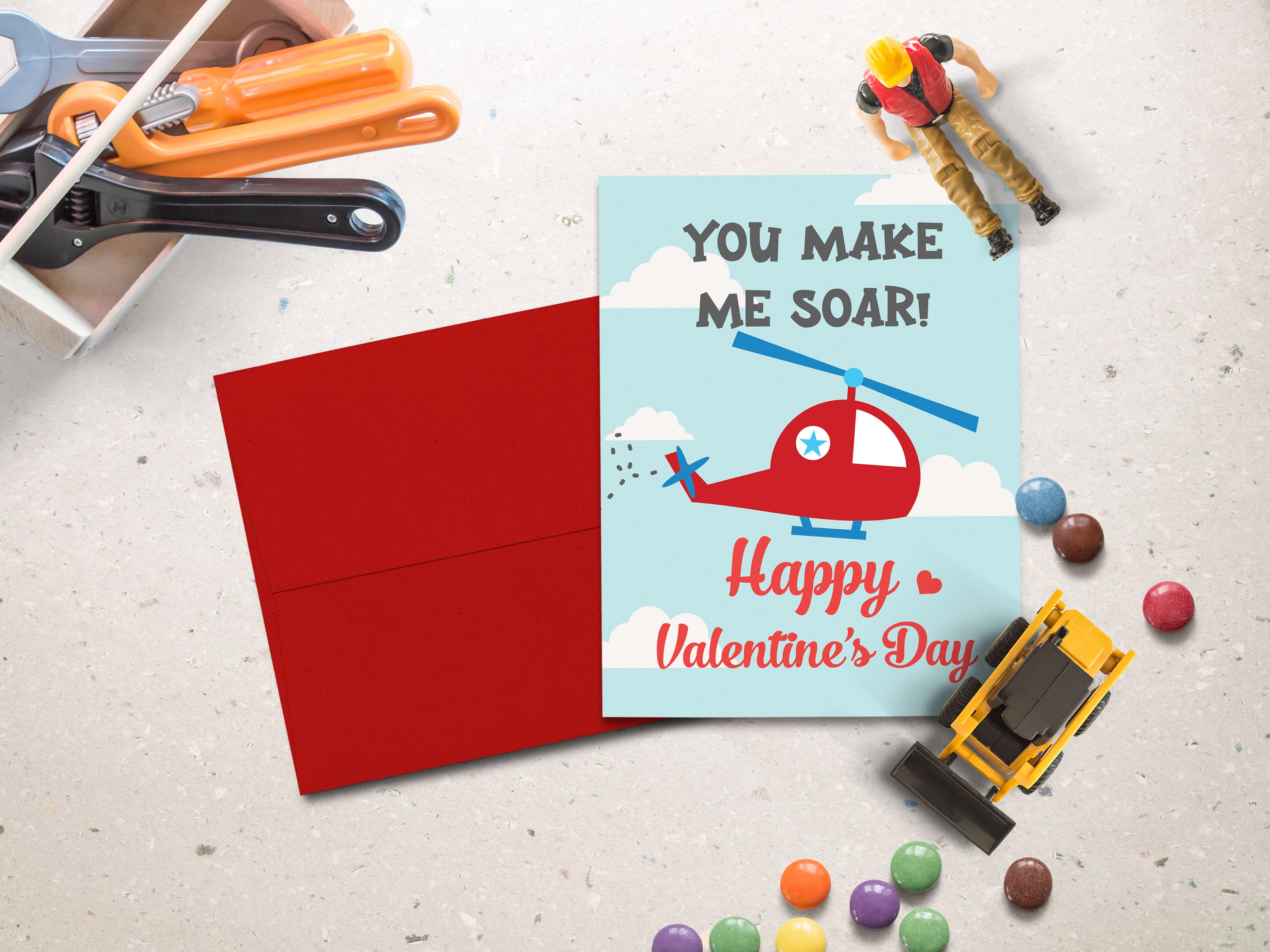 Valentines Cards for Kids, 25 Cards for School, Airplane Valentine's ...
