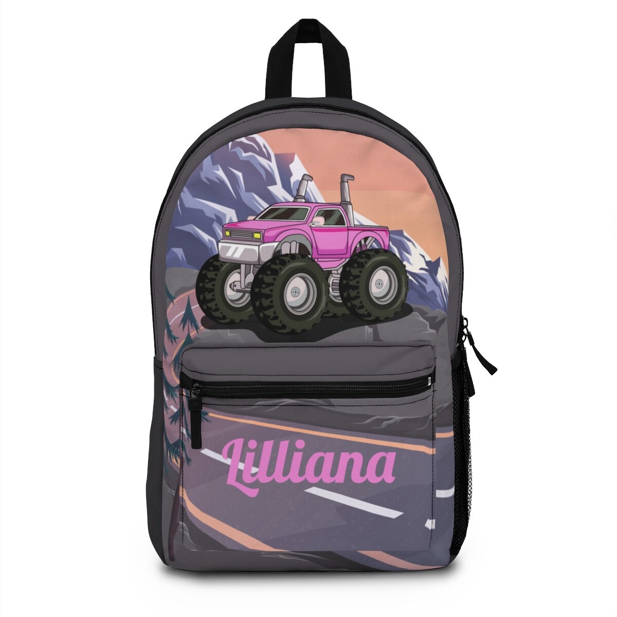 Monster Truck Backpack, Back Pack for Kids, Backpack Boys Personalize ...
