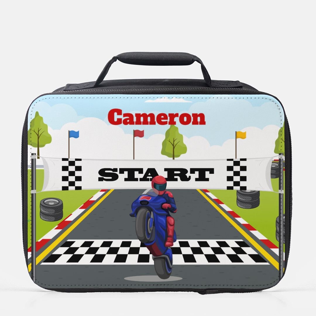 Lunch Box for Kids Lunch Box Personalized Motorcycle Lunch - Etsy