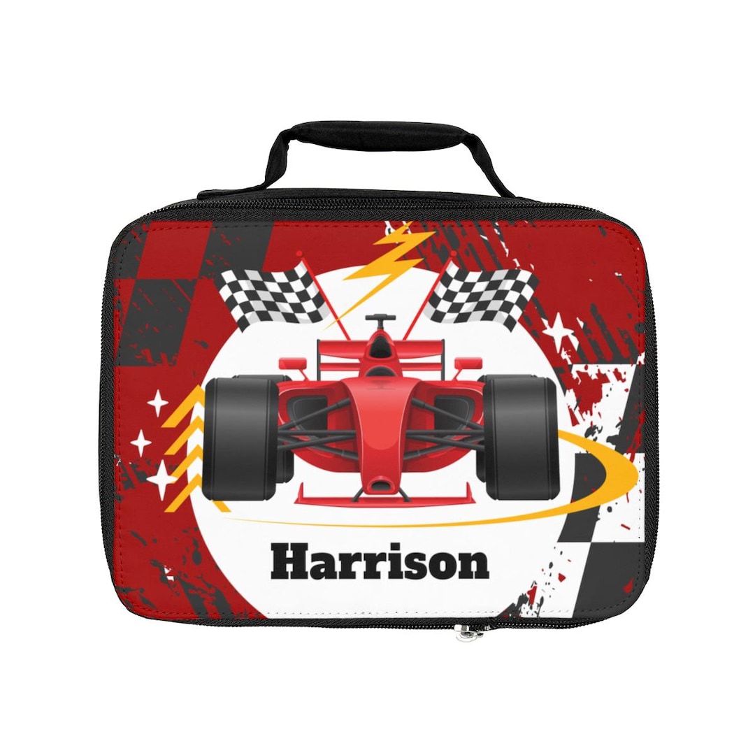 Race Car Lunch Box, Lunch Bag Toddler Boy, Name Boy Lunch Box ...