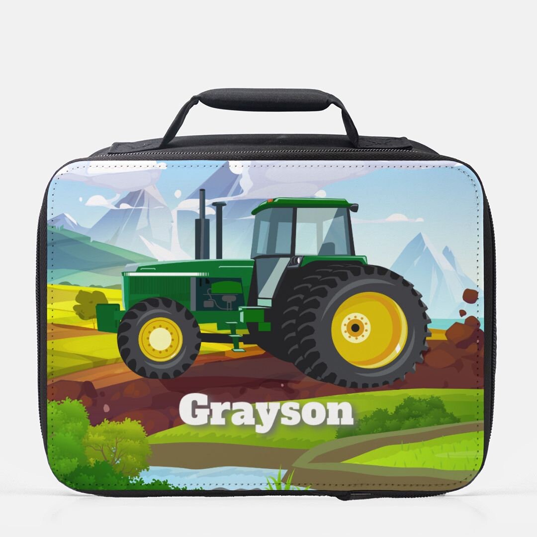 Tractor Lunch Box for Kids, Lunch Bag Toddler Boy, Name Boy Lunch Box ...