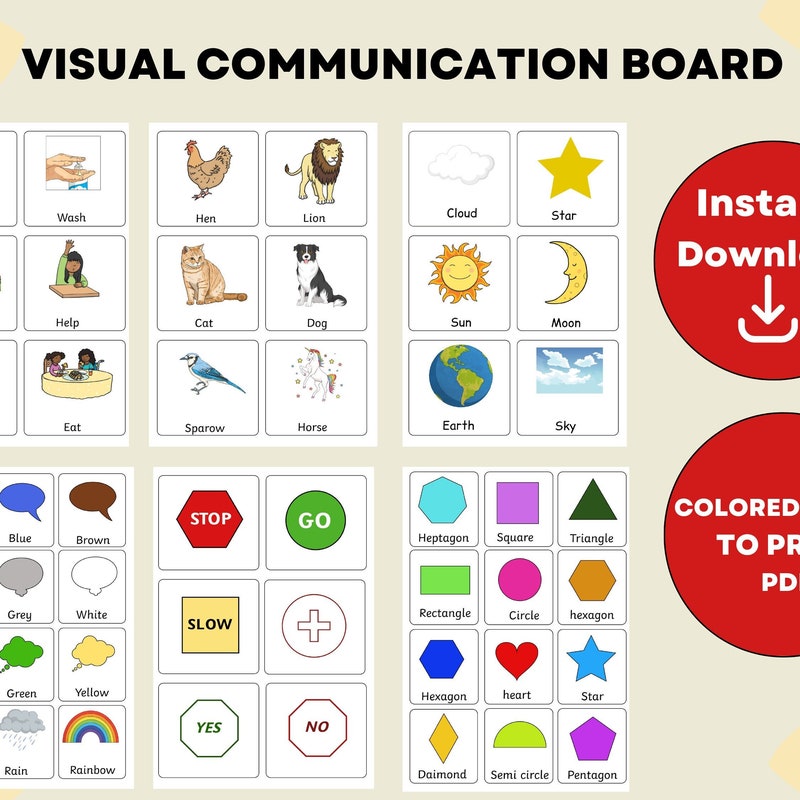 Communication Cards - Etsy