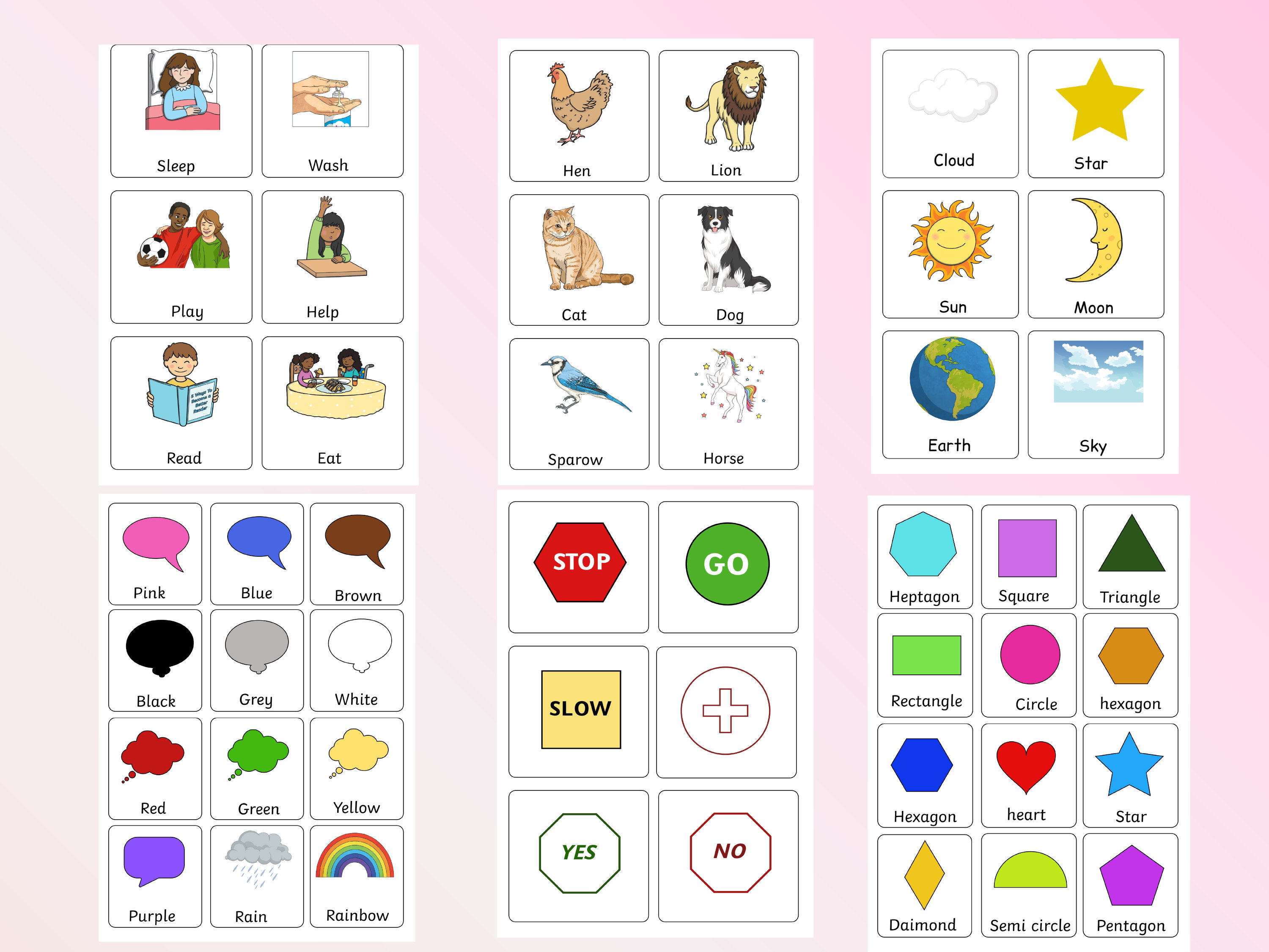 Communication Cards for Seniors, Printable Pecs Communication Cards ...