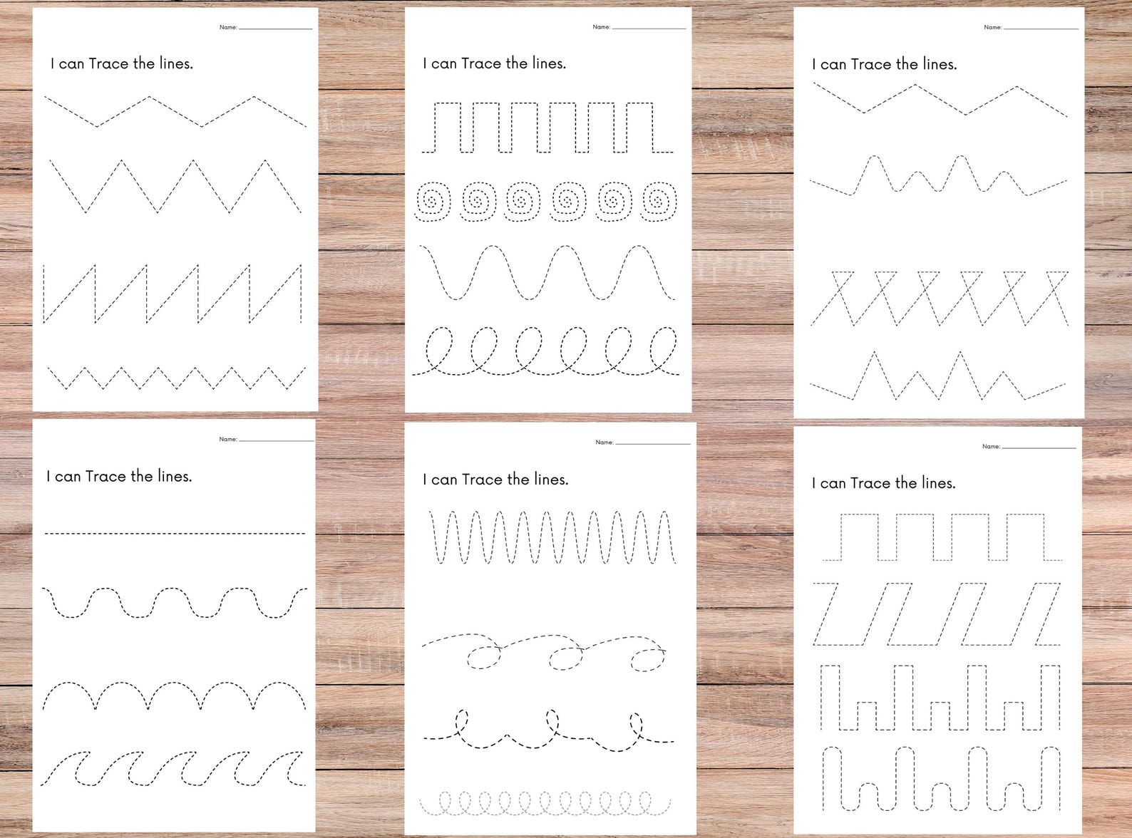 Preschool Shape Tracing, Basic Shape Tracing, Shape Tracing Worksheets ...