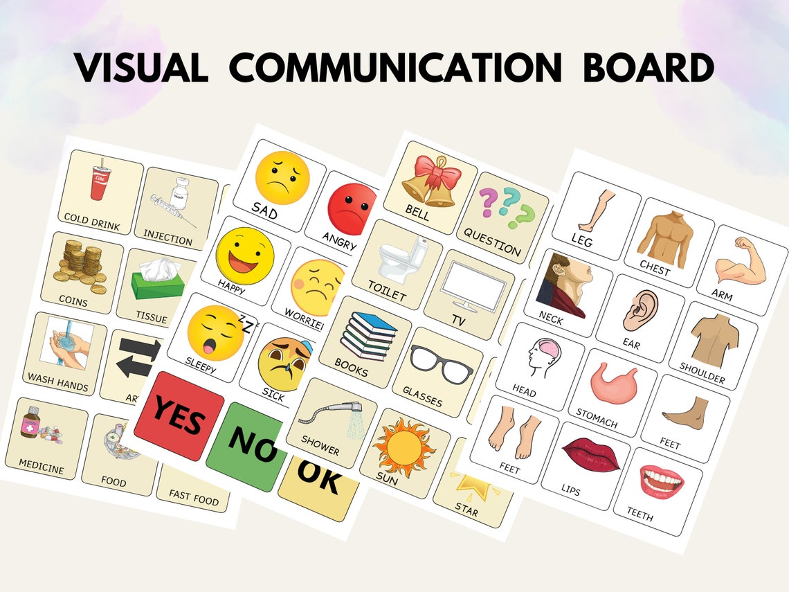 Communication Cards for Seniors, Printable Pecs Communication Cards ...