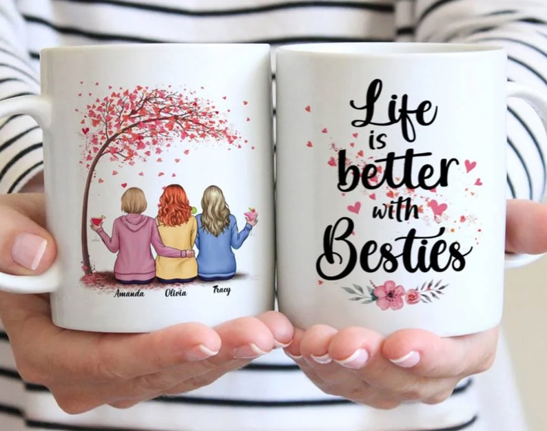 Up to 5 Besties Love Tree Life is Better With Besties... - Etsy