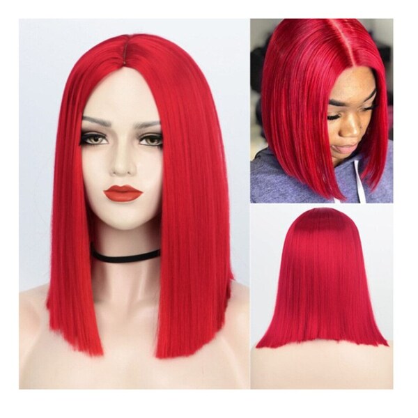 Red Wigs - Etsy