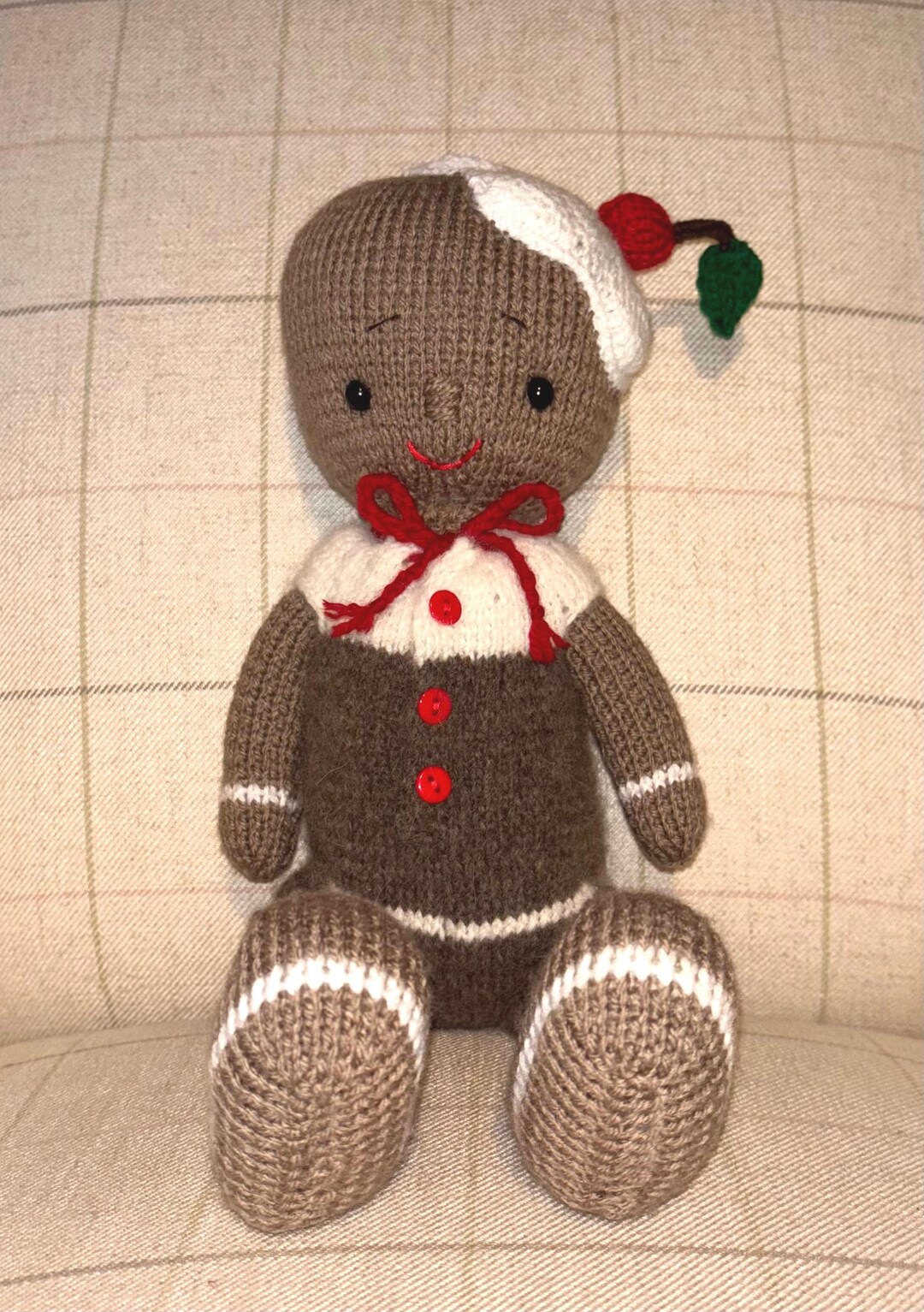 Knitted Gingerbread Man - Etsy