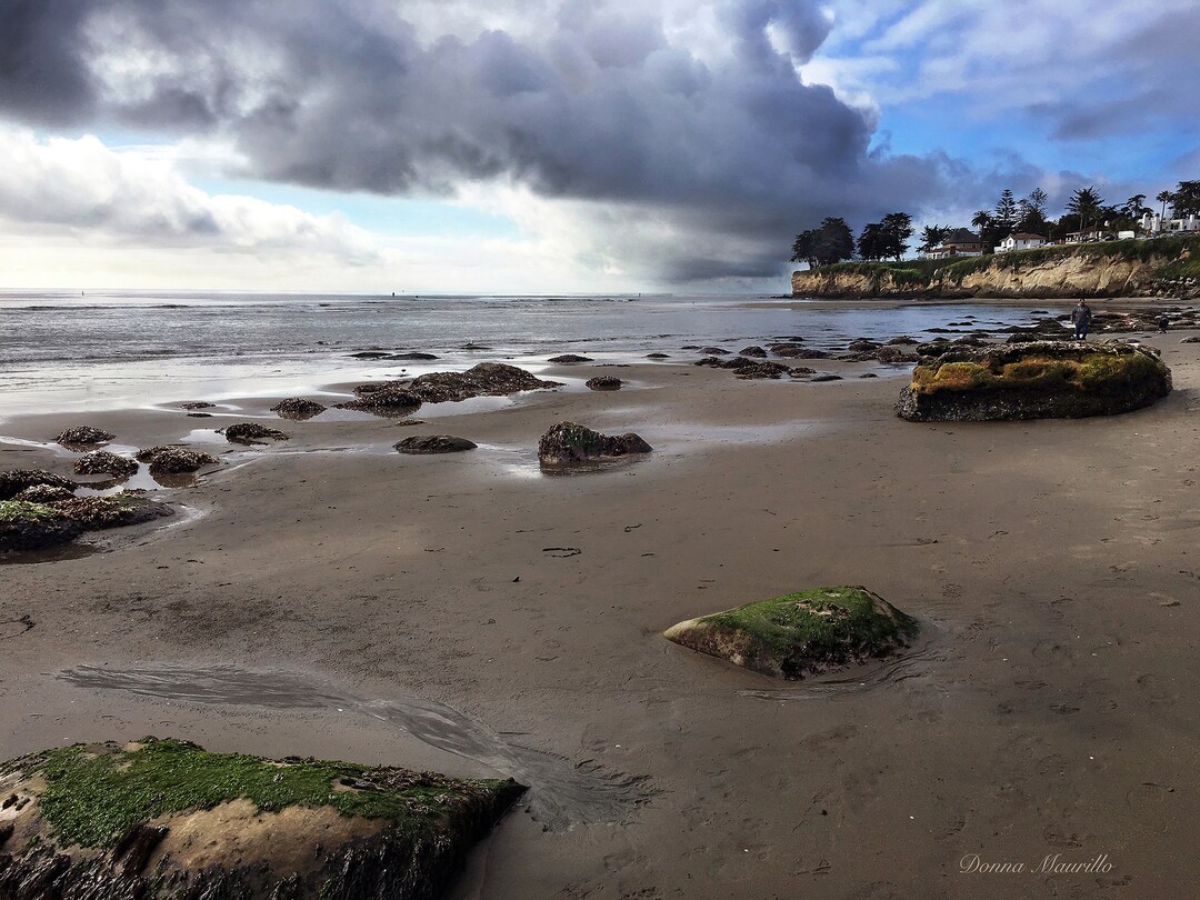Cowell Beach Rocks -- Photograph, Giclée Print, Stretched Canvas, Wood ...