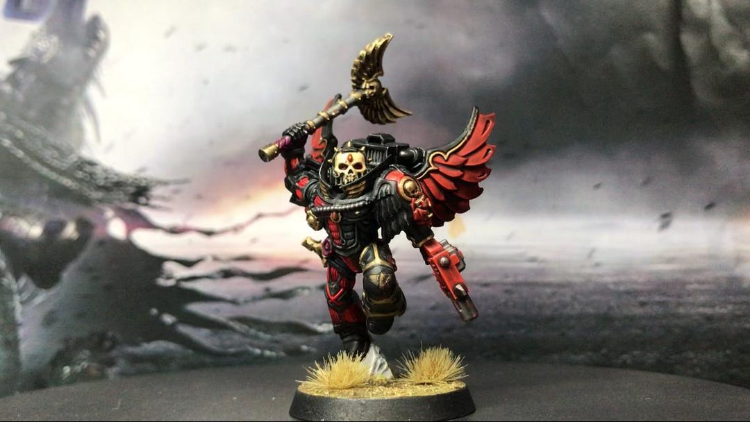 Warhammer 40k Blood Angels Chaplain With Jump Pack High Detail - Etsy