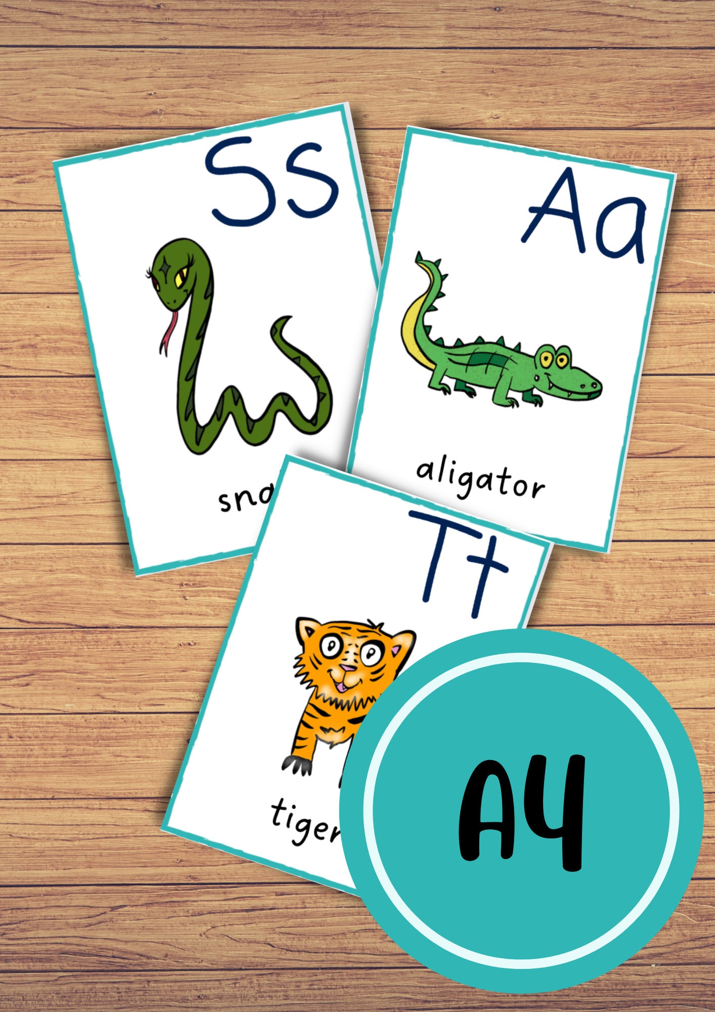Animal Alphabet Class Poster Digital Product for Classrooms Primary ...