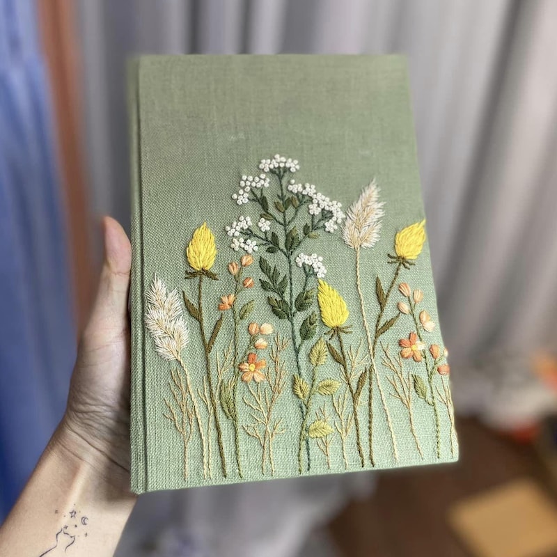 Embroidered Notebook - Etsy