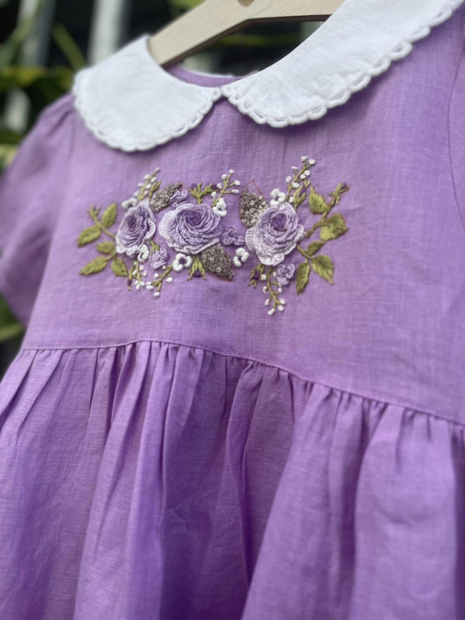 Custom Hand Embroidered Dress for Girls, Smocked Dress Children, Girls ...