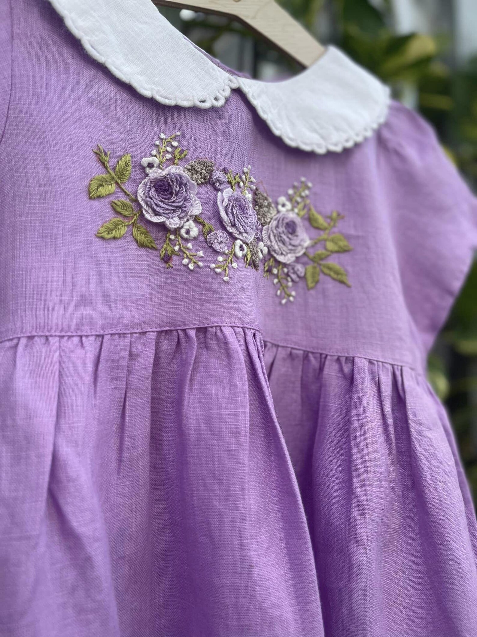 Custom Hand Embroidered Dress for Girls, Smocked Dress Children, Girls ...