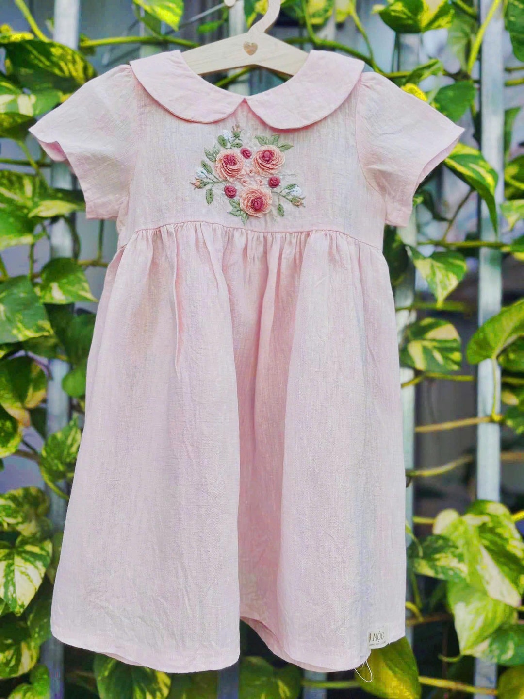 Custom Hand Embroidered Dress for Girls, Smocked Dress Children, Girls ...