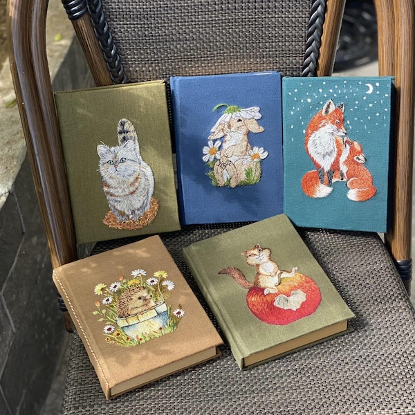 Embroidered Notebook - Etsy