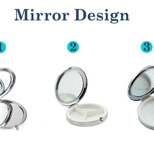 Floral Hand-embroidered Pocket Mirror, Compact Mirror, Bridesmaid Gift ...