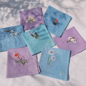 Flower Handkerchief - Etsy