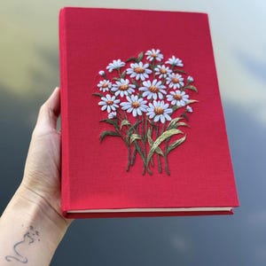 Personalized Hand Embroidered Notebook, Handmade Fabric Notebook ...