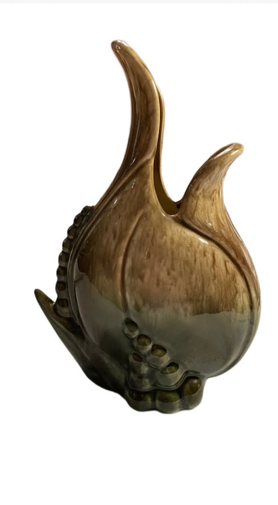Vintage Hull Pottery Vase: Ebb Tide Seed Pod Design, USA Collector's ...