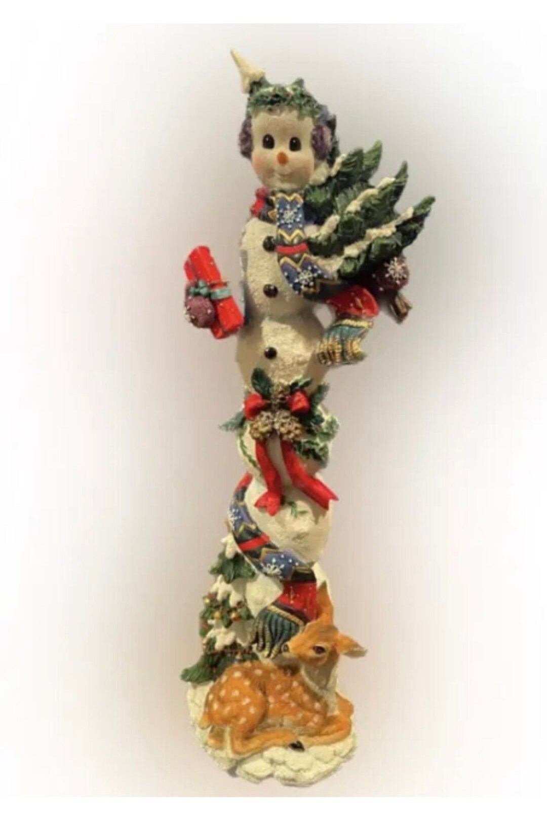 Lenox Winter Buddy Pencil Snowman 2001 Snowman Hand Painted Sculpture ...