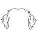 Minimal Pet Ear Outline DIGITAL FILE - Etsy