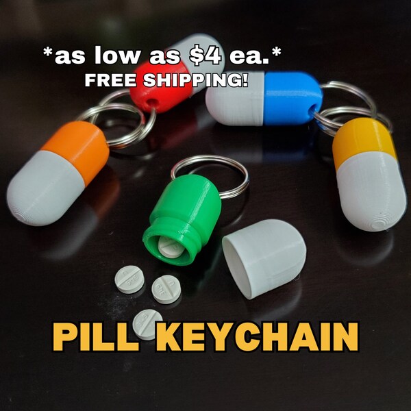 Capsule Shaped Pill Box - Etsy