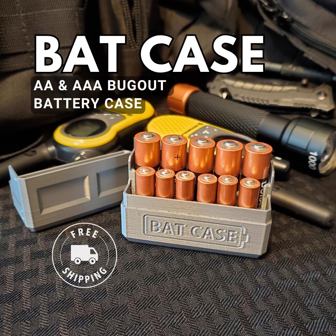 Bat Case - Bugout Bag Battery Case - Combined AA & AAA Battery Case ...