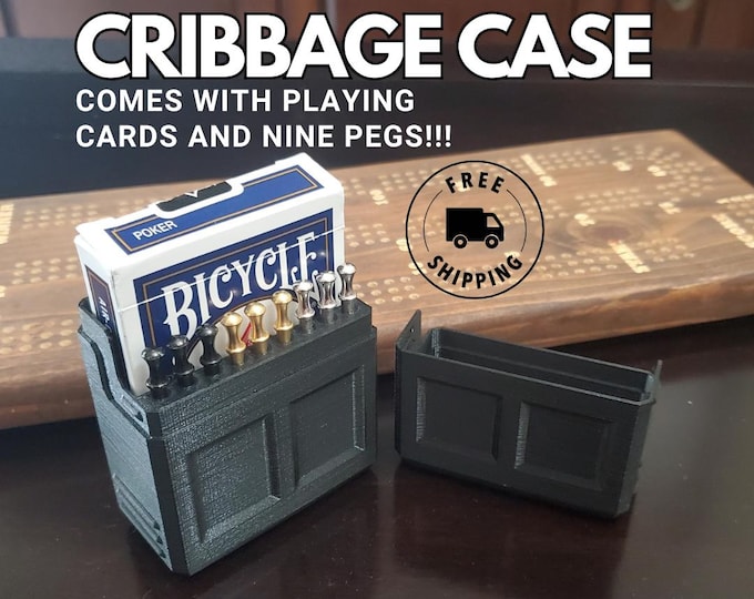 Cribbage Case Package - Comes With Cards, Pegs and Case! - Travel Case ...