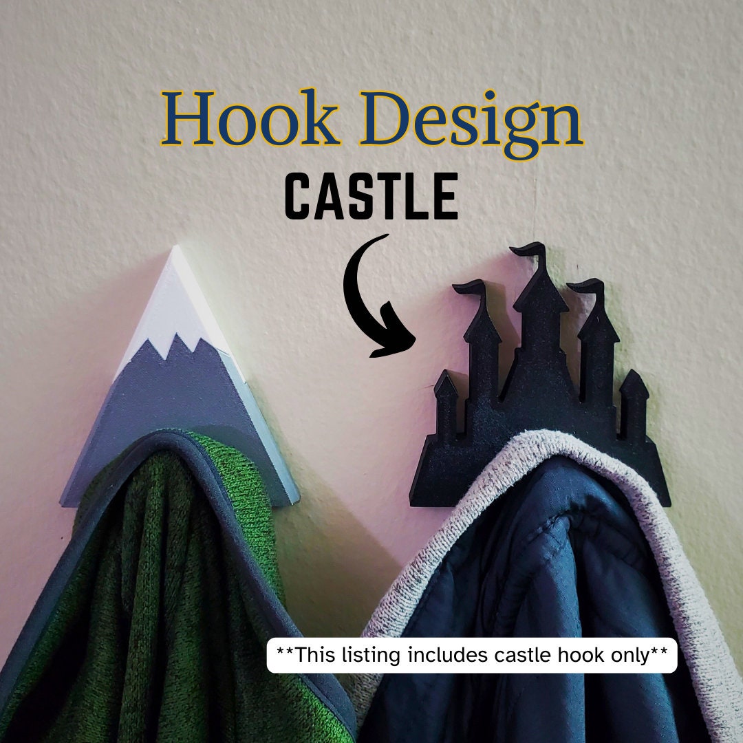Castle Coat Hook - Fairytale Wall Decoration for Nursery, Kids Room or ...