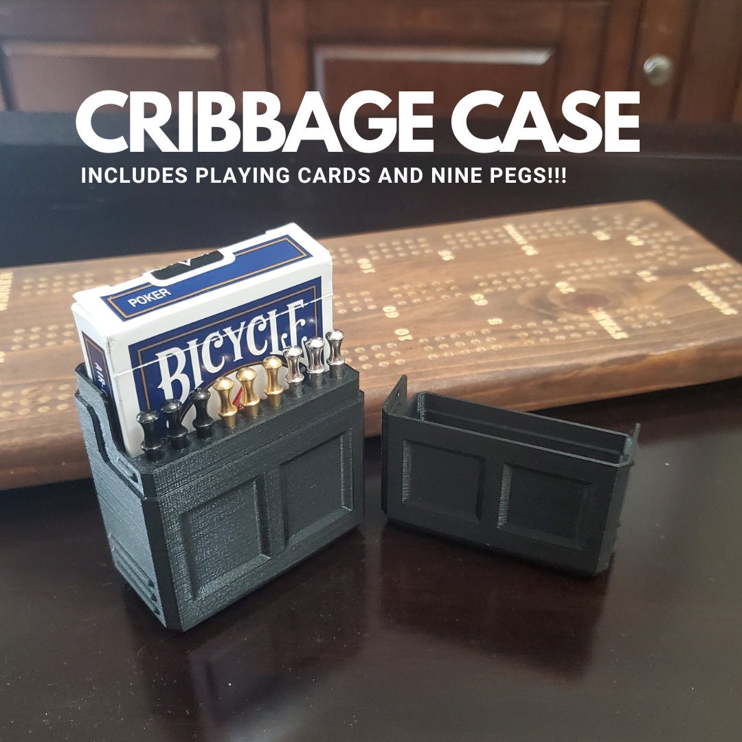 Cribbage Case Package Comes With Cards, Pegs and Case Travel Case for ...