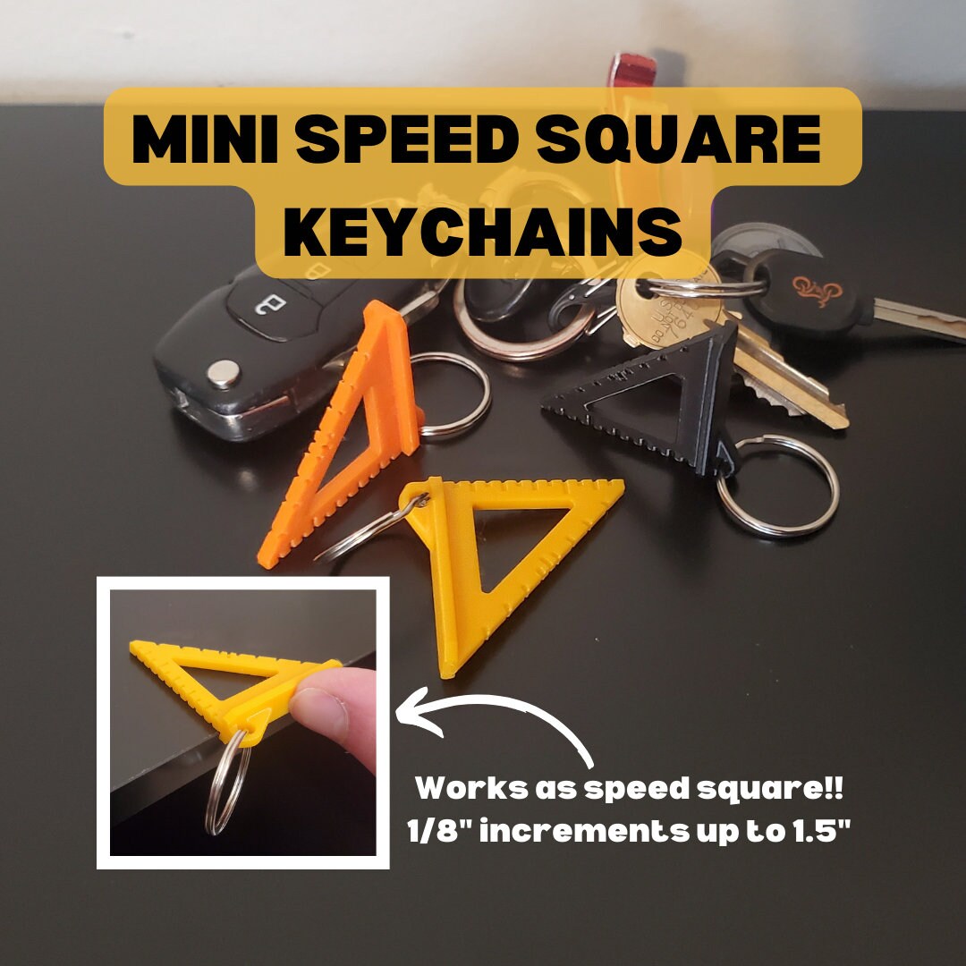 Mini Speed Square Keychain - Gift for Men / Dad / Husband / Brother ...